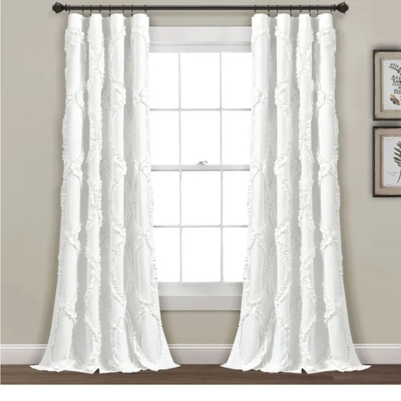 Lush Decor | Accents | Lush Decor White Semi Sheer Curtains Set Of 2 ...